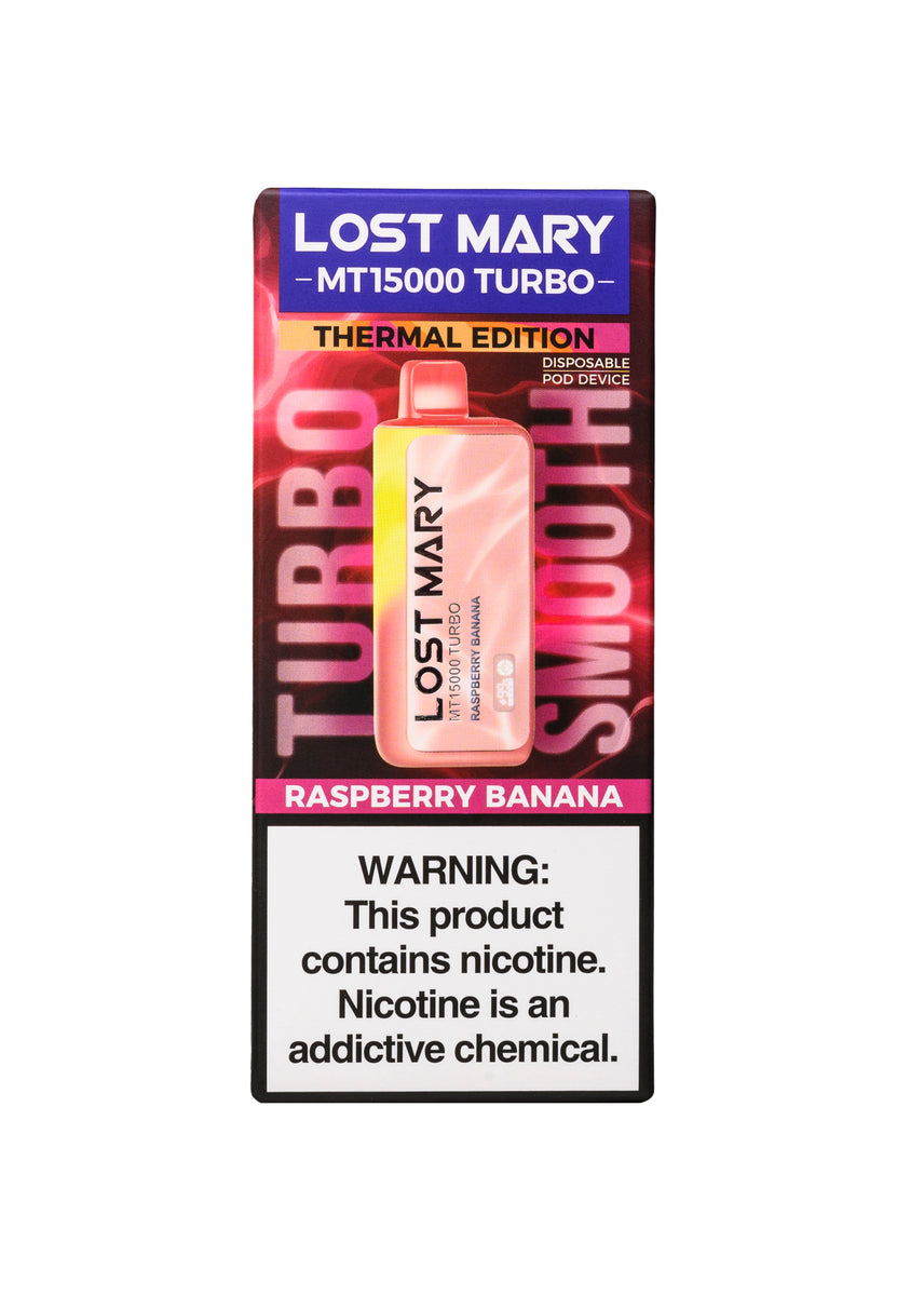 Lost Mary MT15000 Turbo Raspberry Banana | GetPop