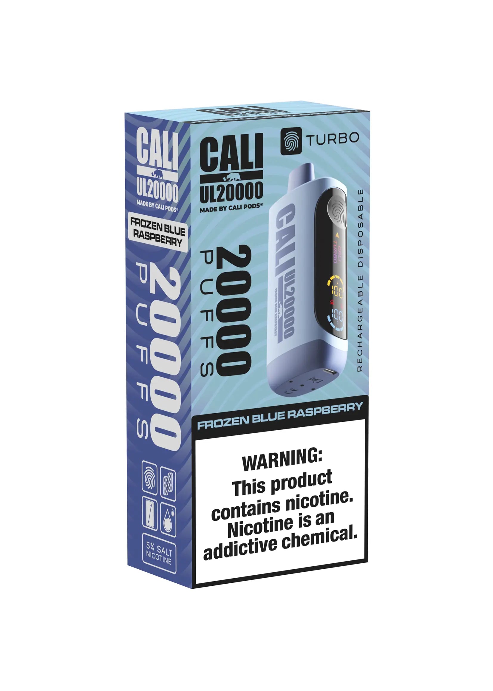 Cali UL20000 Frozen Blue Raspberry | GetPop