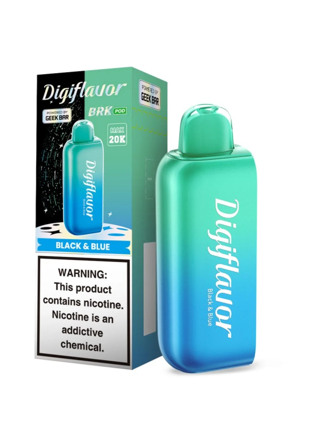 DigiFlavor BRK 20K Flavor Pod Black and Blue | GetPop