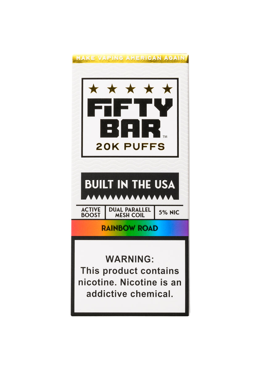 Fifty Bar 20K Rainbow Road | GetPop