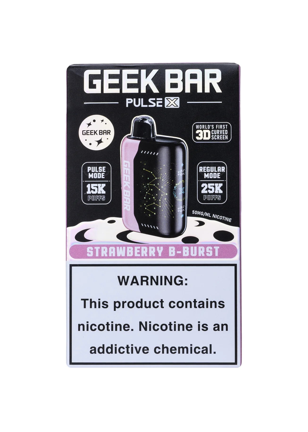 Geek Bar Pulse X 25K Strawberry B-Burst / Strawberry B-Pop | GetPop