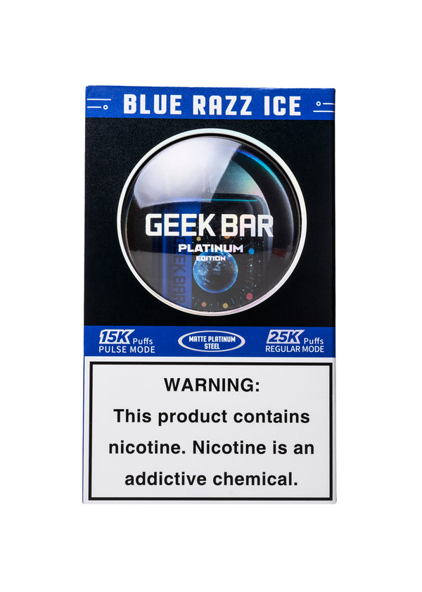Geek Bar Pulse X Platinum Edition 25K Blue Razz Ice | GetPop