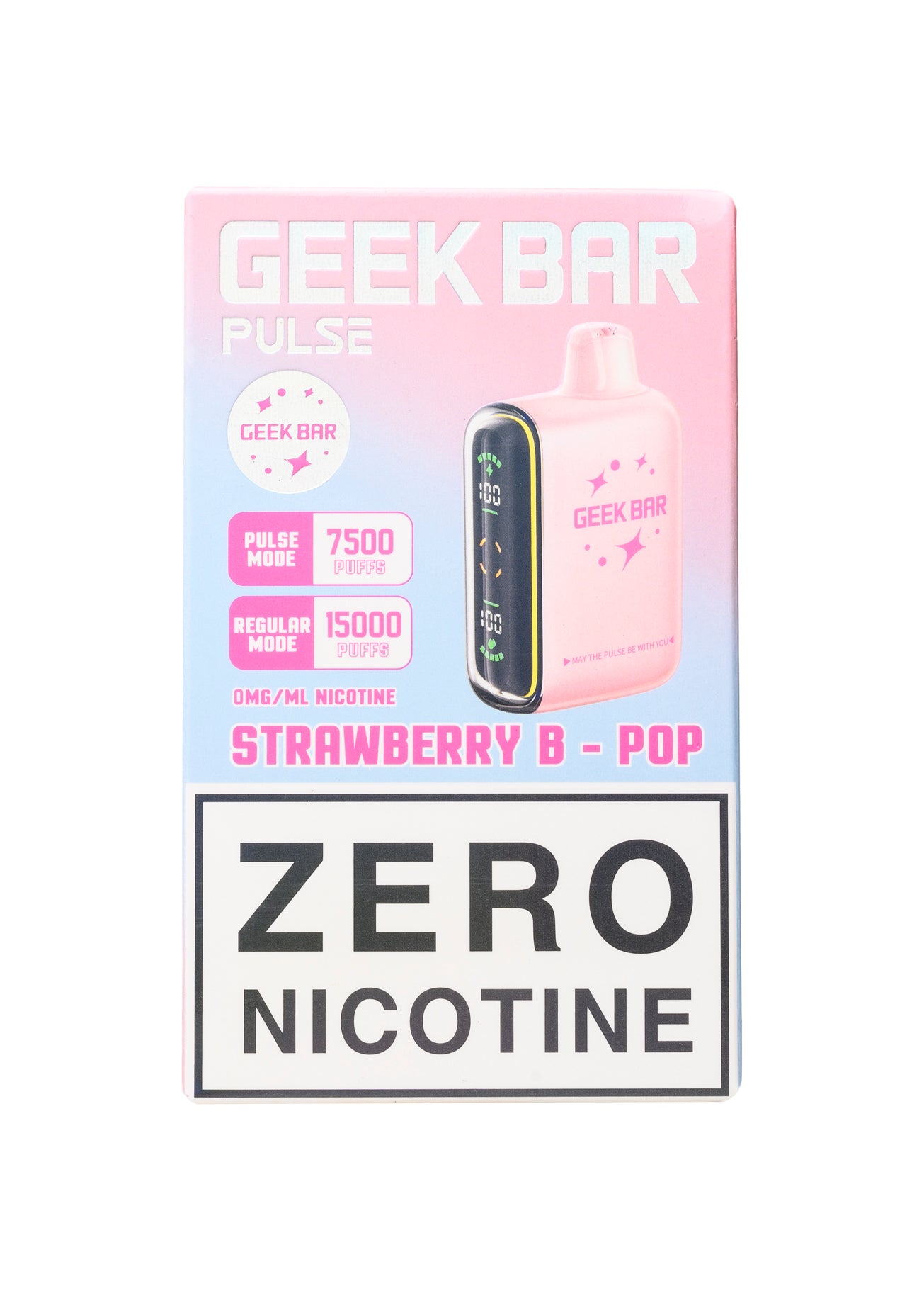 Geek Bar Pulse ZERO Strawberry B-Pop 0% | GetPop