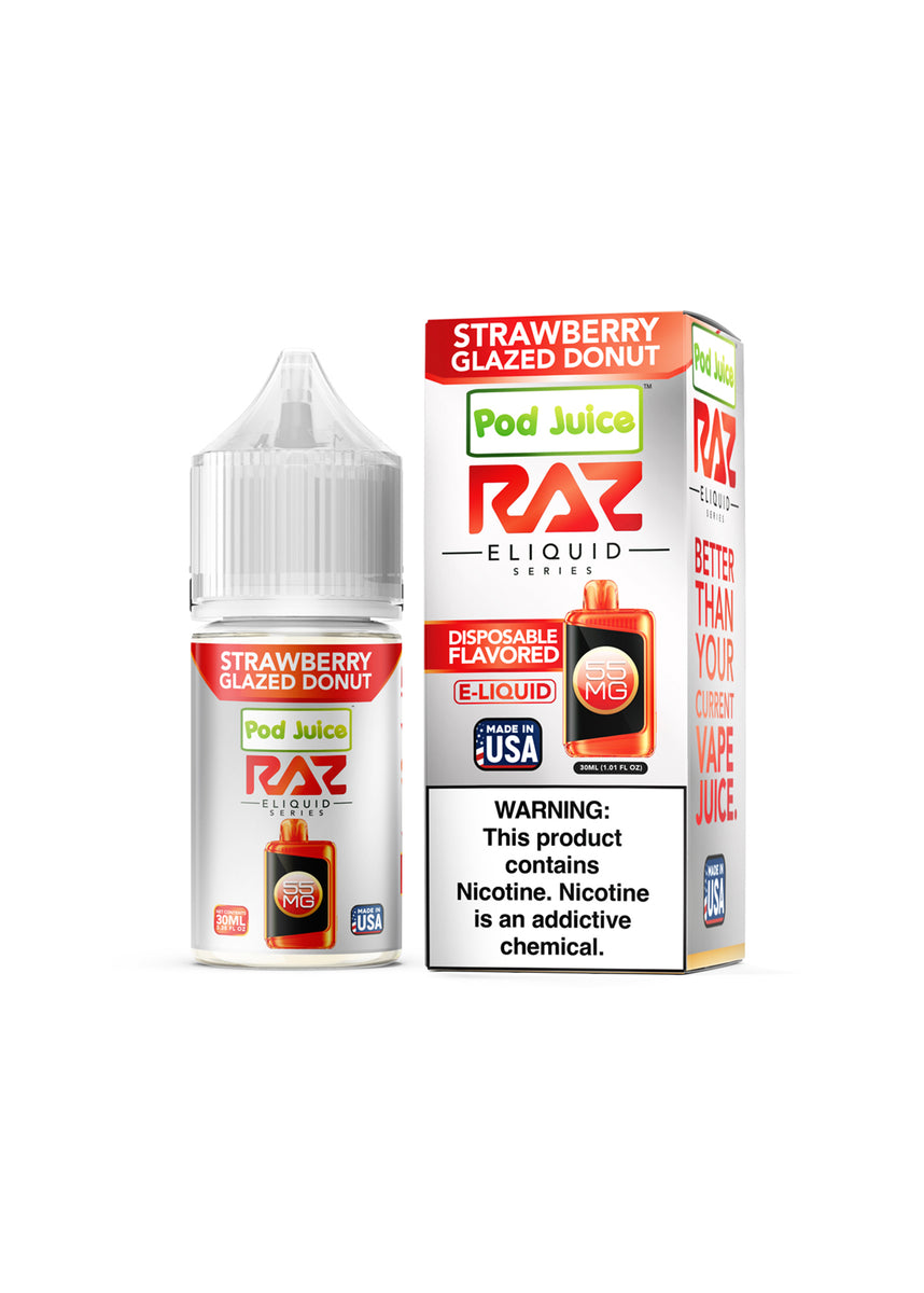 RAZ x Pod Juice Salt Strawberry Glazed Donut | GetPop