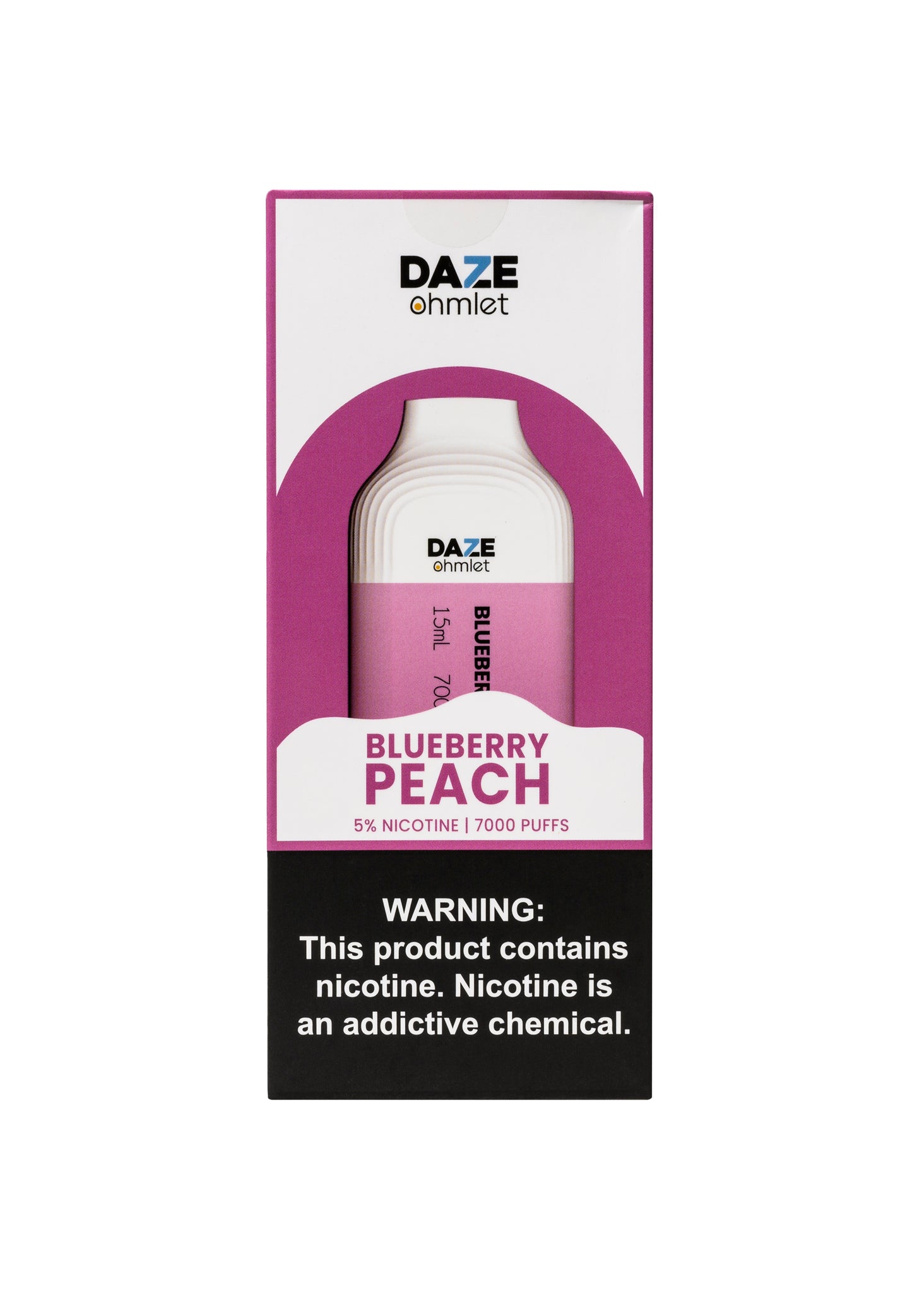 7 Daze Ohmlet 7000 Blueberry Peach | GetPop