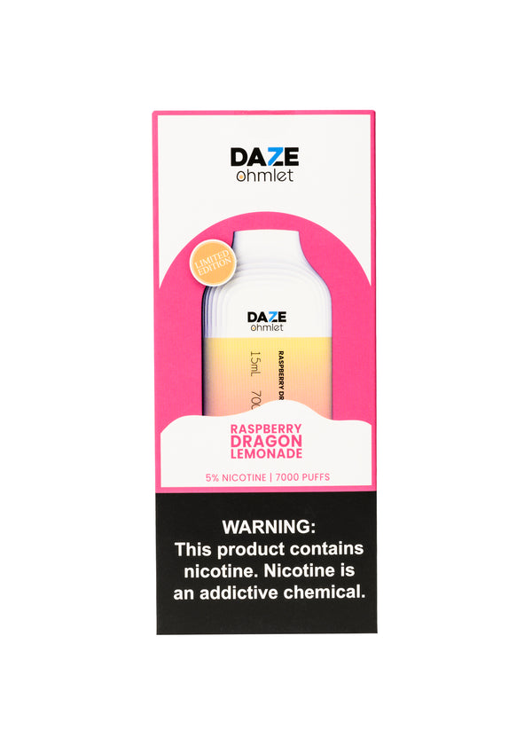 7 Daze Ohmlet 7000 Raspberry Dragon Lemonade | GetPop