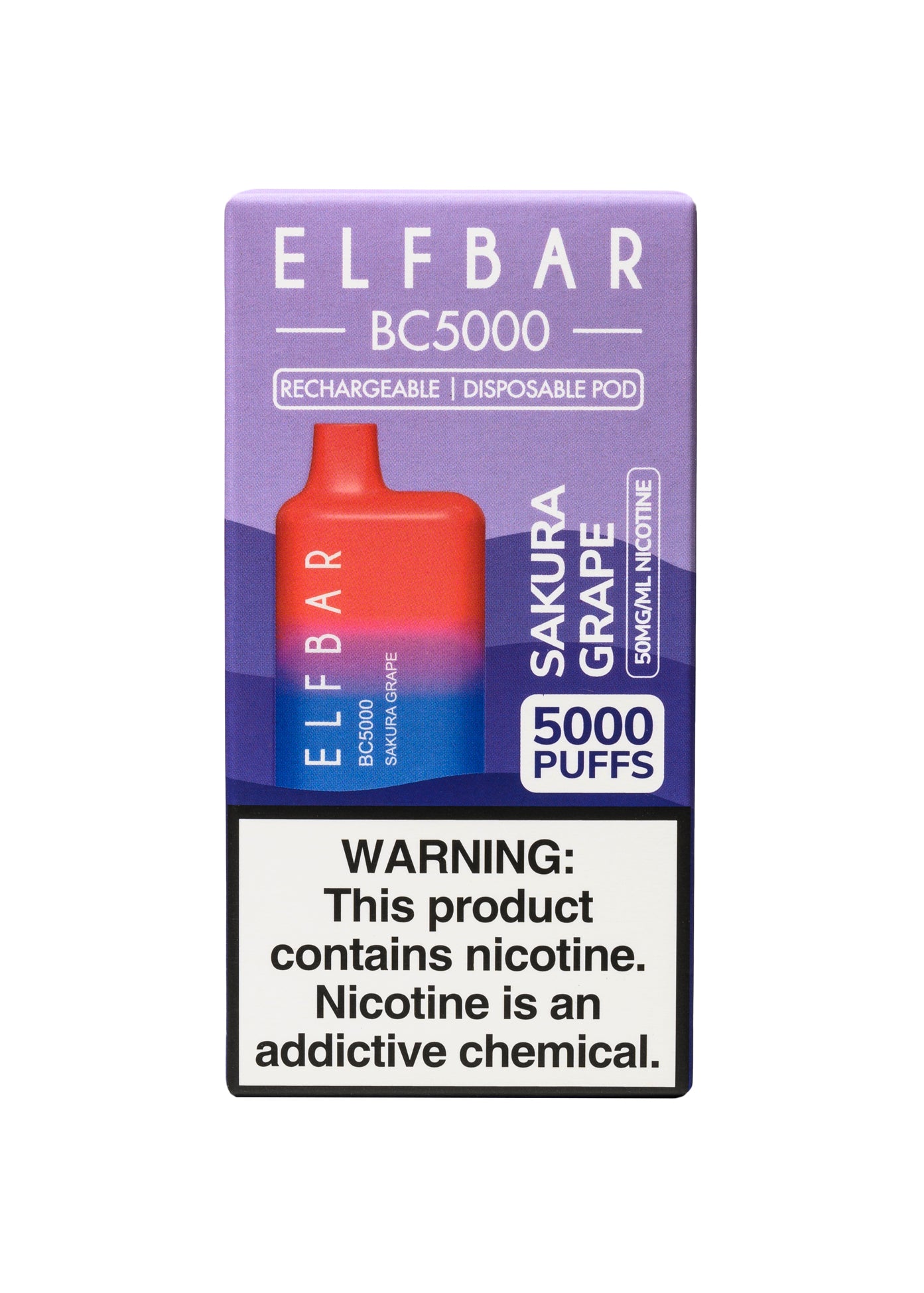 Elf Bar BC5000 Sakura Grape | GetPop