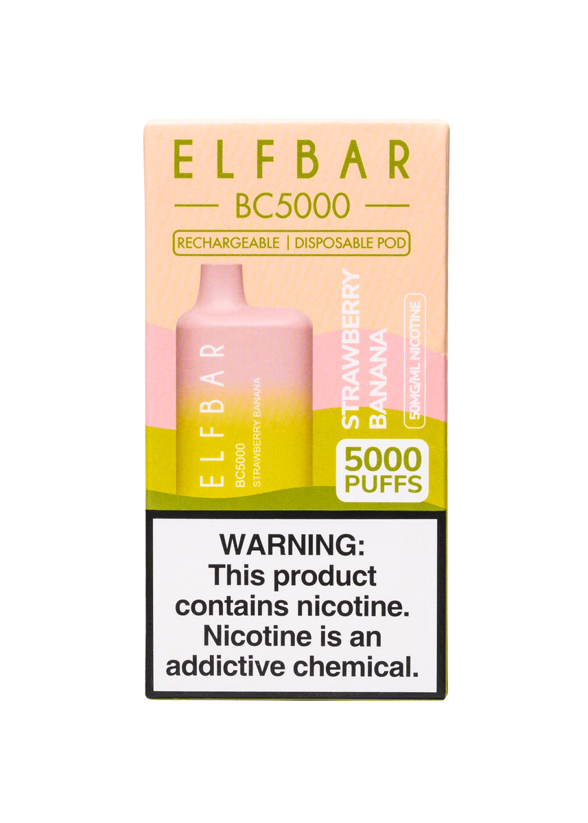 Elf Bar BC5000 Strawberry Banana | GetPop