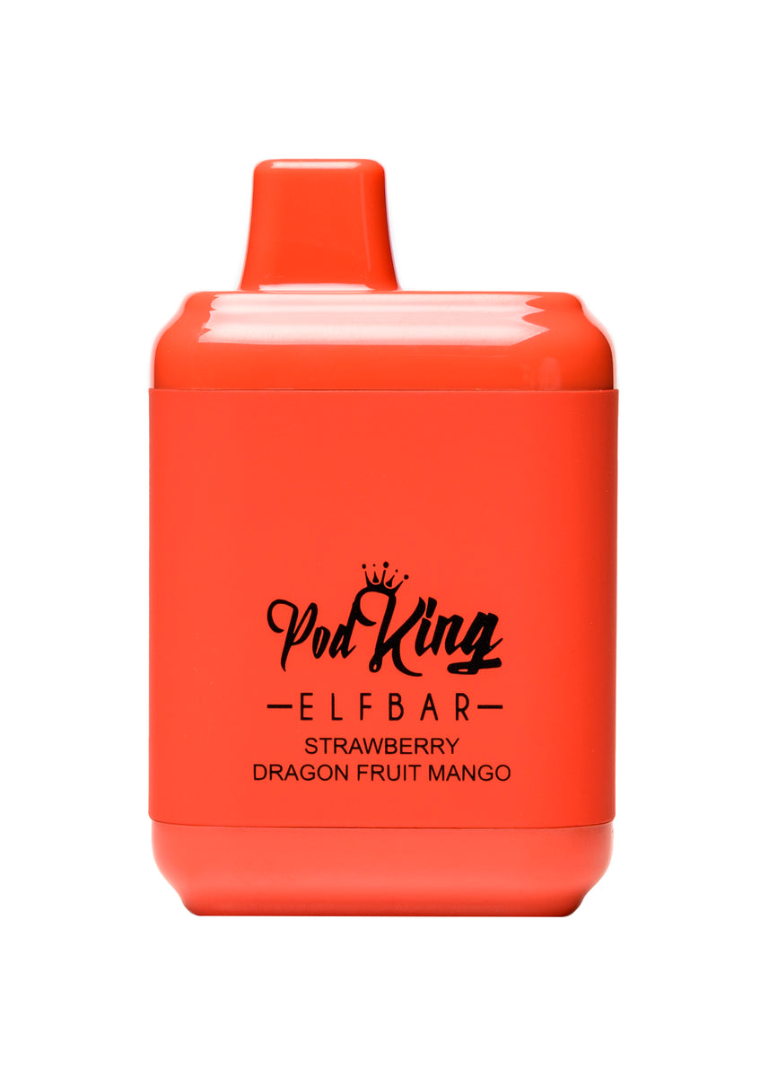 Elf Bar x Pod King XC5000 Strawberry Dragonfruit Mango | GetPop