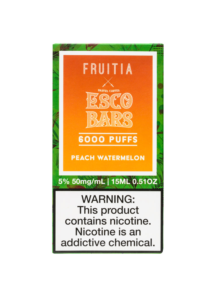 Esco Bars Mesh 6000 Peach Watermelon | GetPop