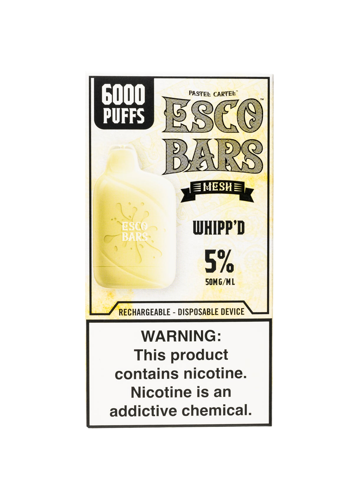 Esco Bars Mesh 6000 Whipp'd 5% | GetPop