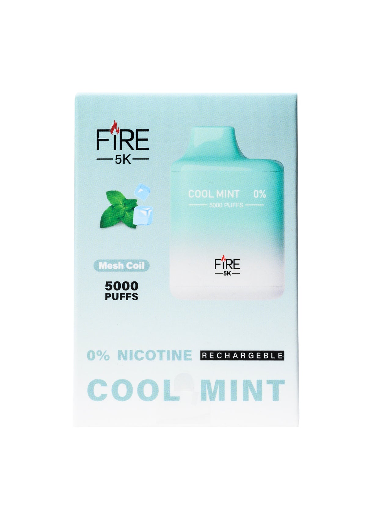 Fire ZERO 5000 Cool Mint 0% | GetPop