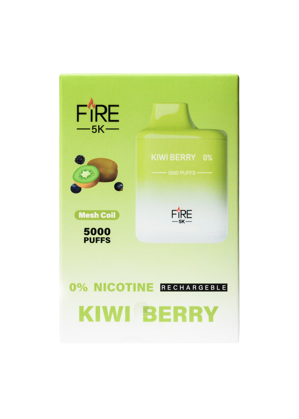 Fire ZERO 5000 Kiwi Berry 0% | GetPop