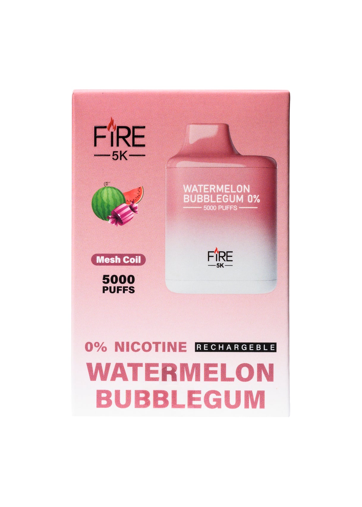 Fire ZERO 5000 Watermelon Bubblegum 0% | GetPop