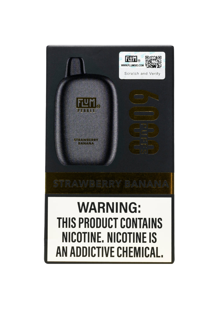 Flum Pebble 6000 Strawberry Banana | GetPop
