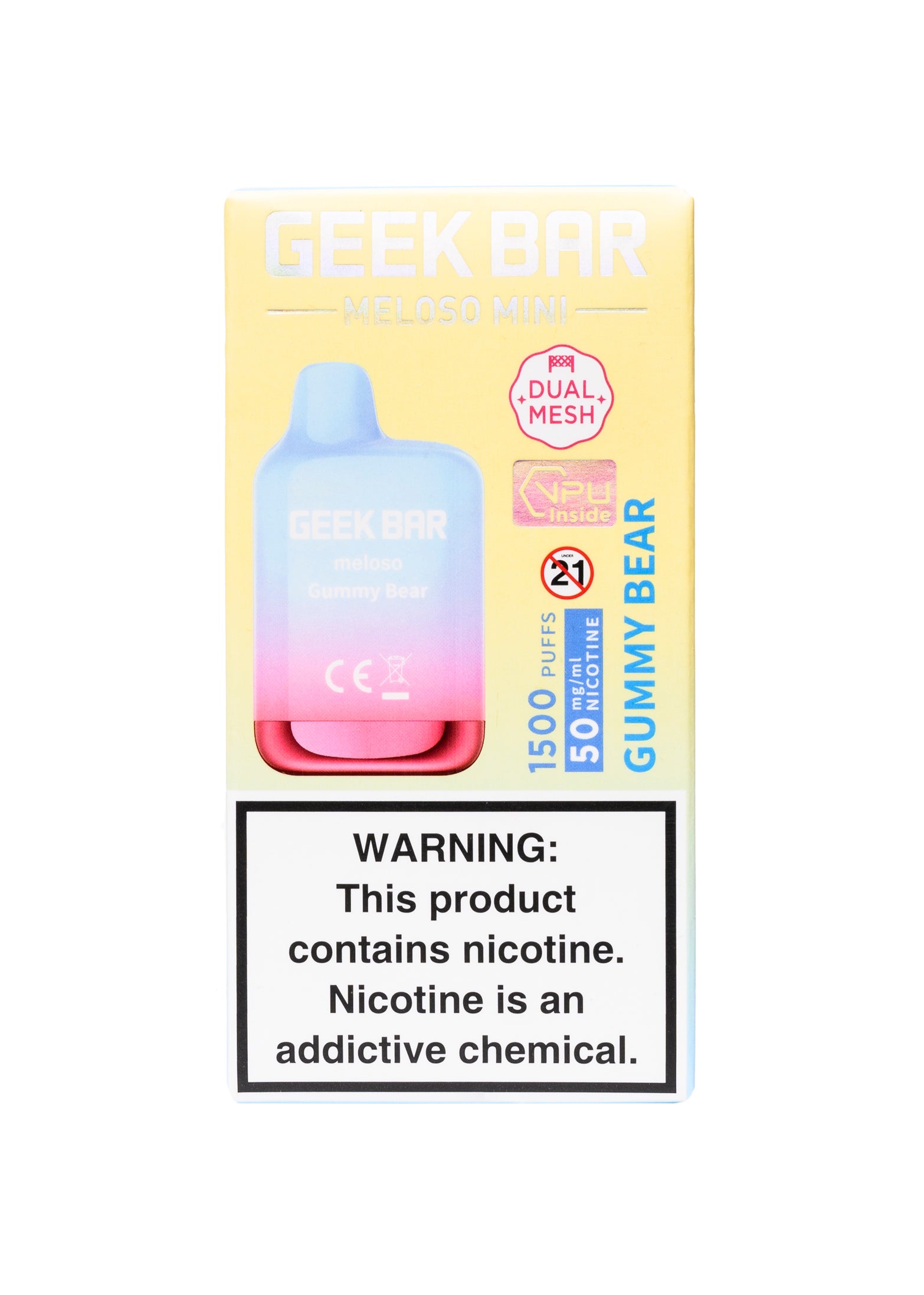 Geek Bar Meloso Mini 1500 Gummy Bear | GetPop