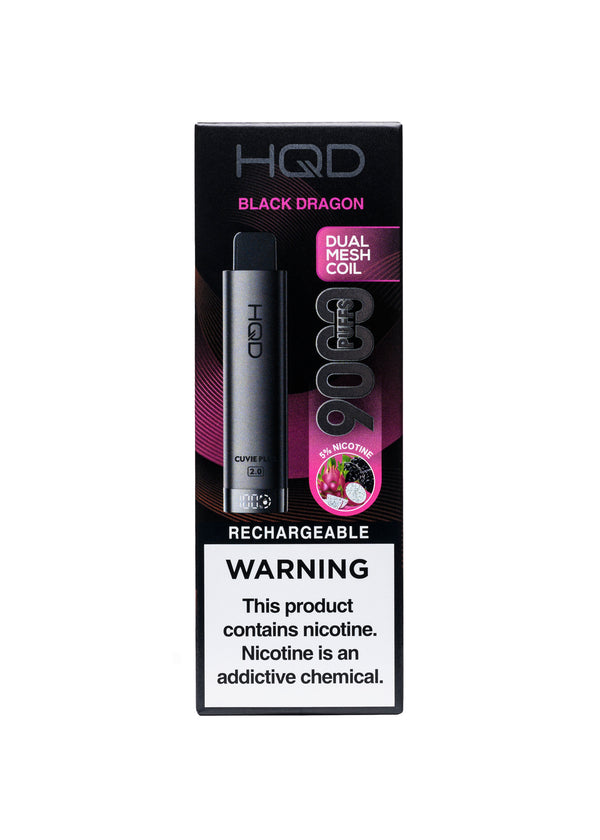 HQD Cuvie Plus 2.0 Black Dragon (9000 puffs) disposable vape | GetPop
