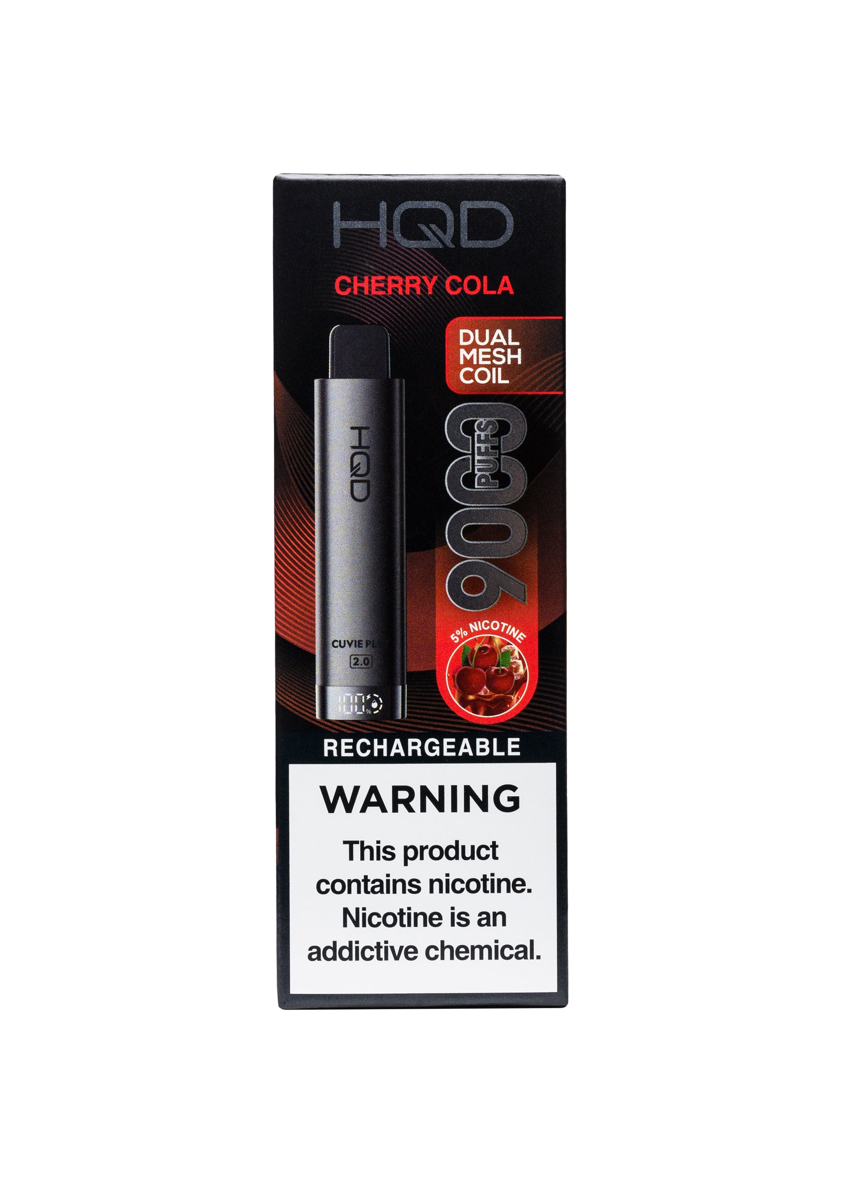 HQD Cuvie Plus 2.0 Cherry Cola (9000 puffs) disposable vape | GetPop