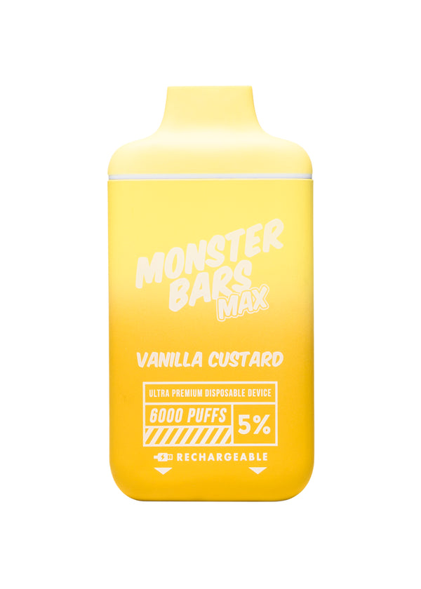 Monster Bars Max 6000 Vanilla Custard | GetPop