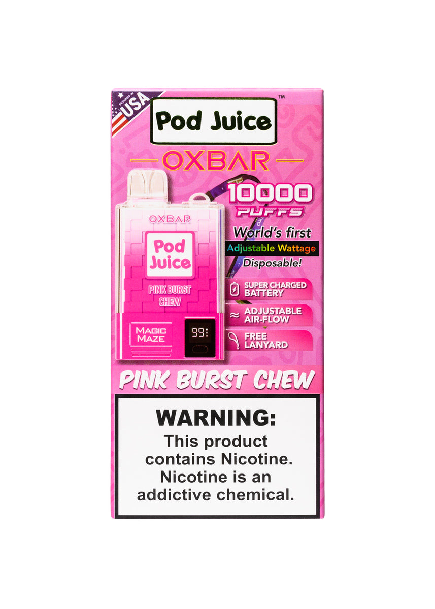 Oxbar Magic Maze Pro 10K Pink Burst Chew | GetPop