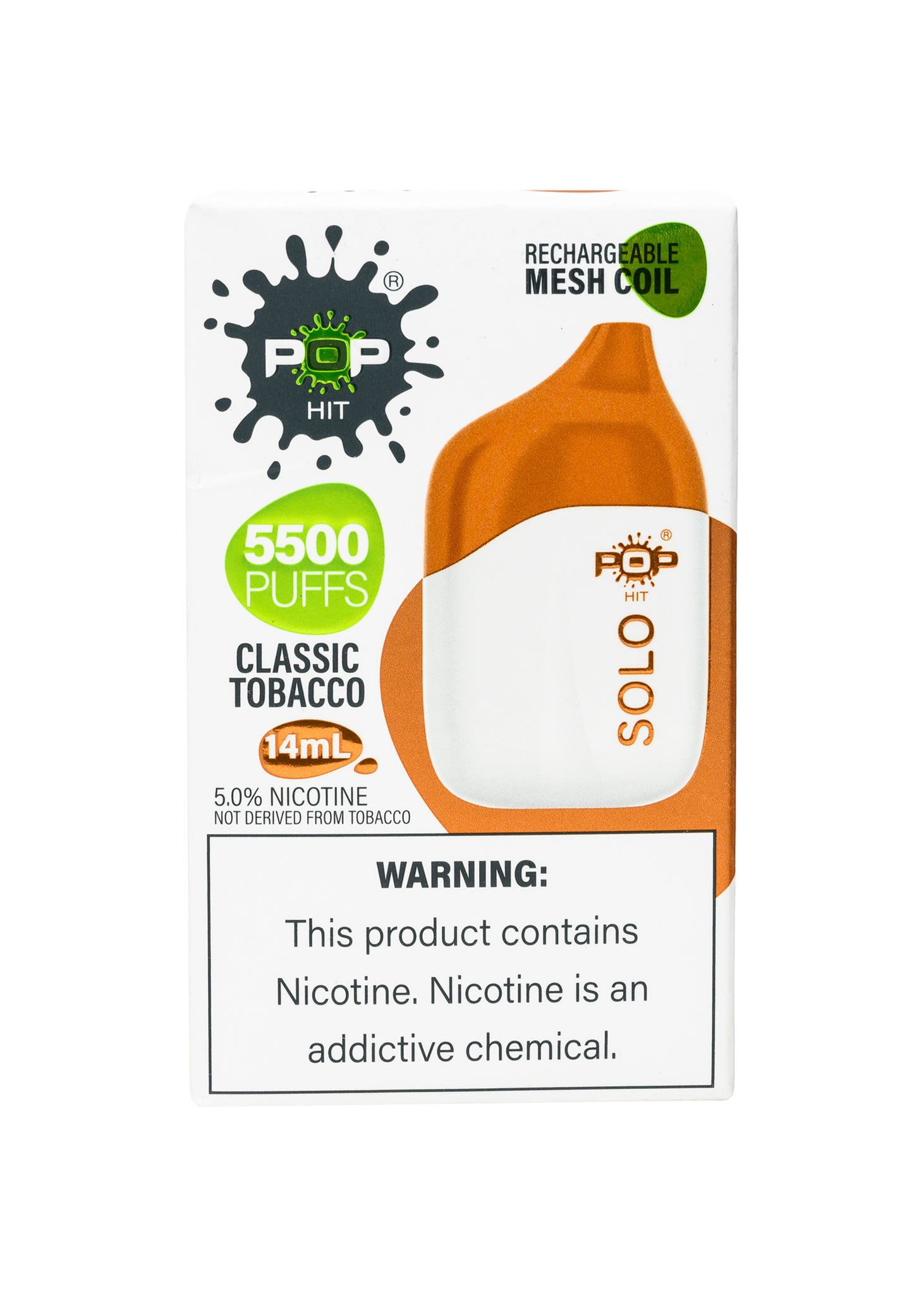 Pop HIT Solo 5500 Classic Tobacco | GetPop