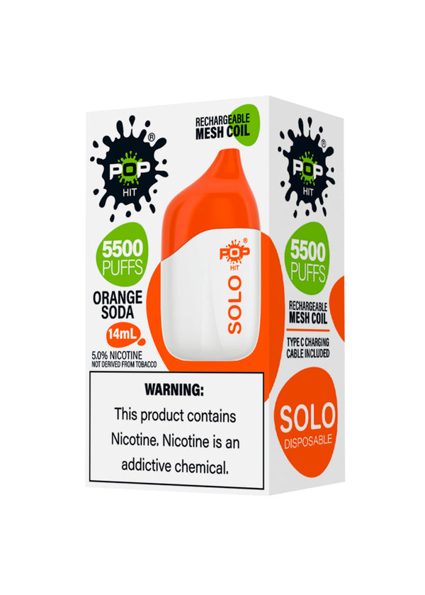 Pop HIT Solo 5500 Orange Soda | GetPop
