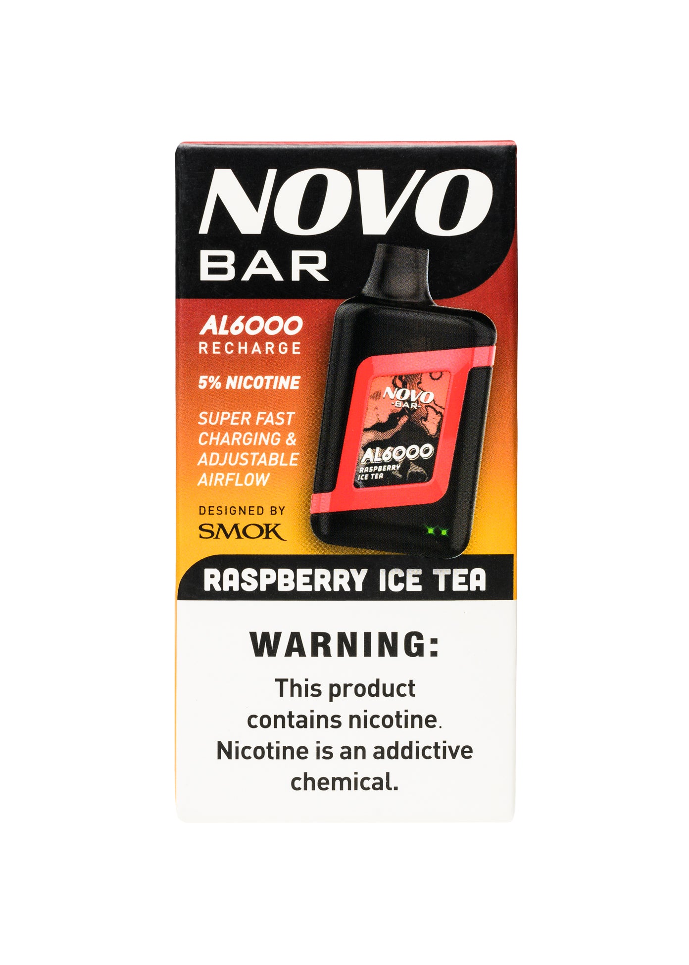 SMOK Novo Bar AL6000 Raspberry Ice Tea | GetPop