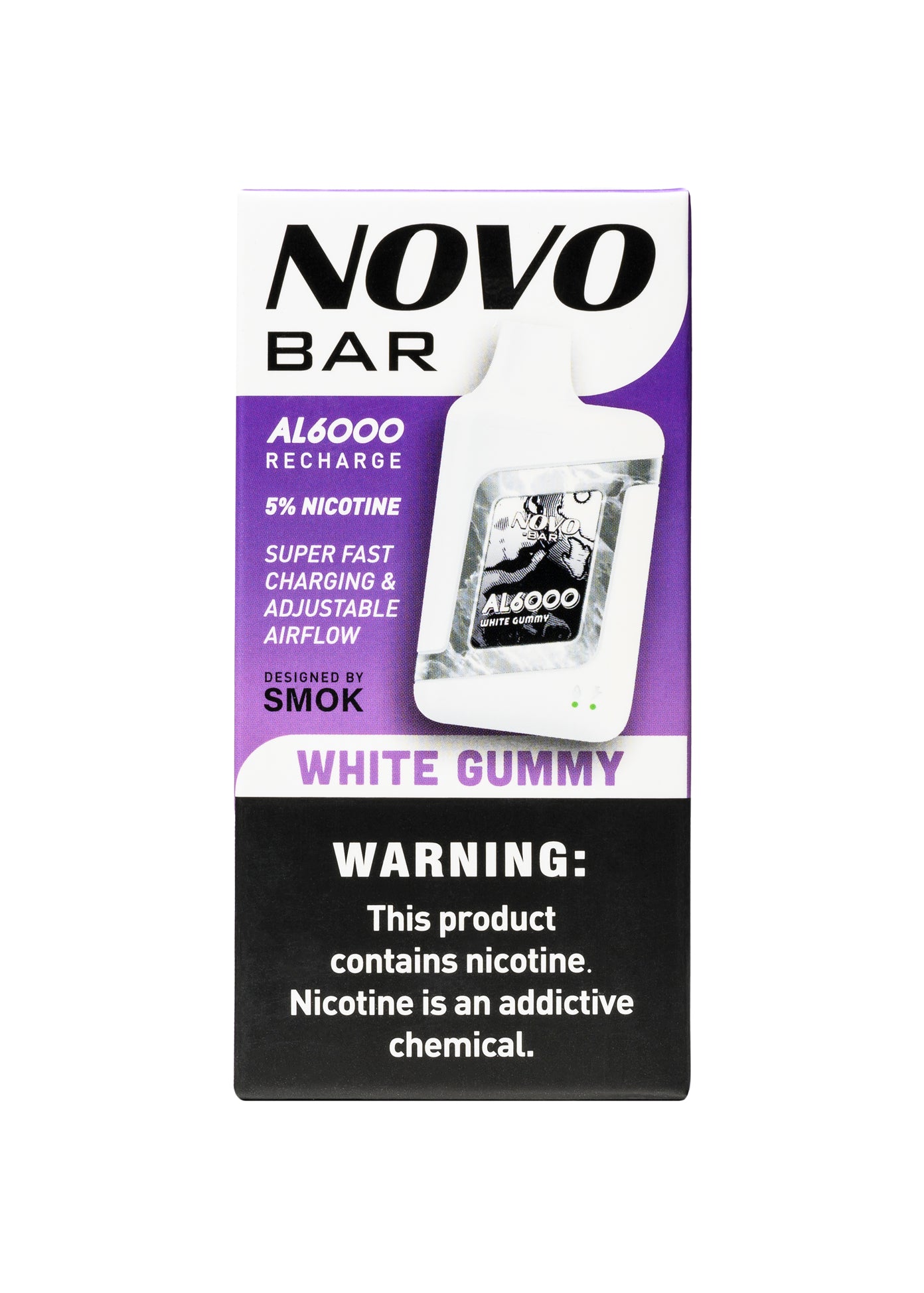 SMOK Novo Bar AL6000 White Gummy | GetPop
